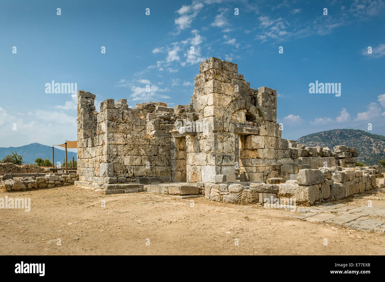 Ancient ruins in Kaunos Stock Photo - Alamy
