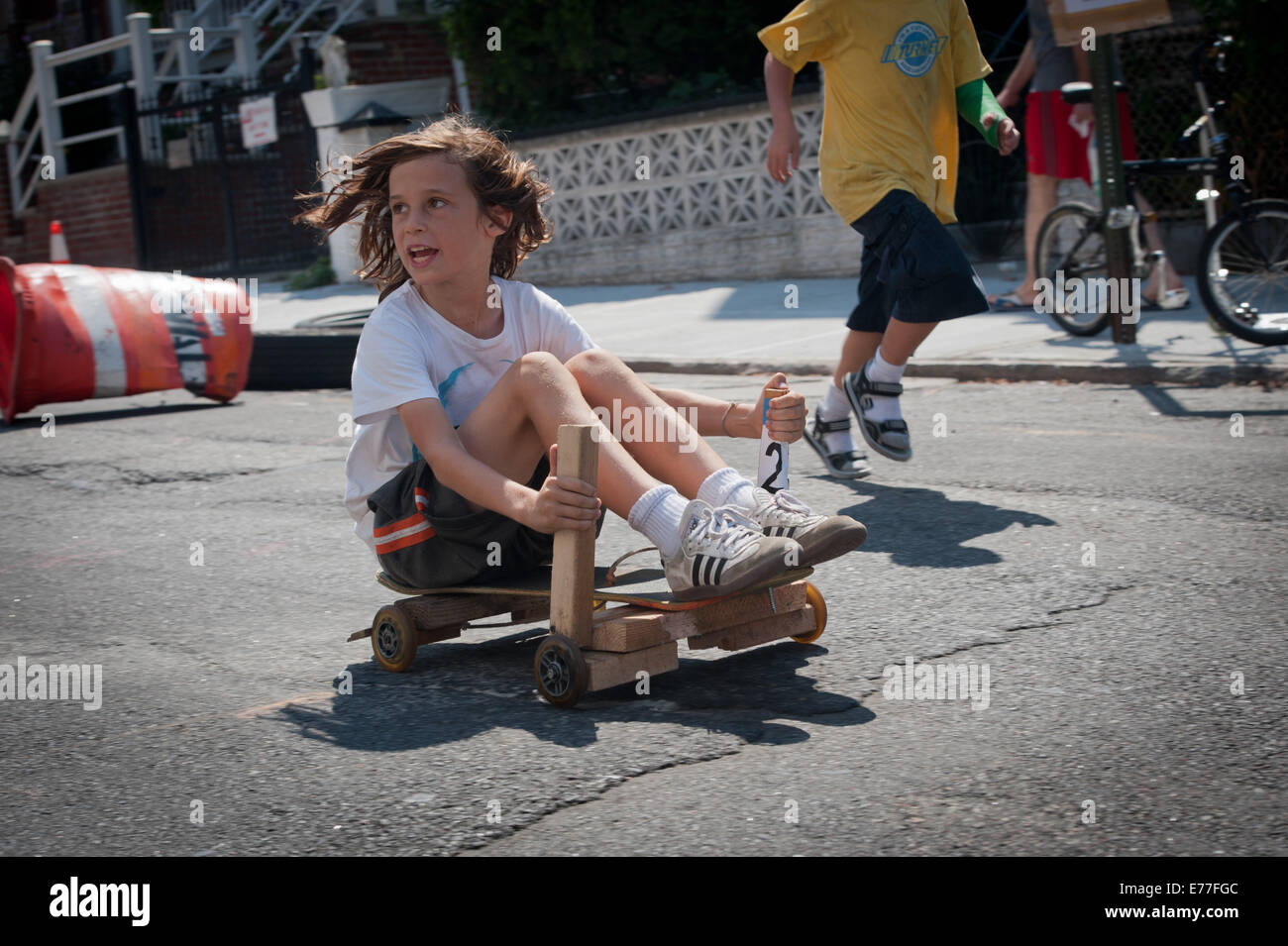 Brooklyn, New York, USA. 6th Sep, 2014. Lucas Simpson, 10, of Park ...