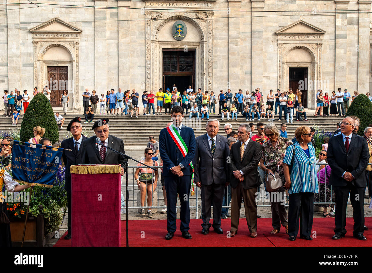 Turin, Italy. 7th Sep, 2014. reenactment of the siege of Turin in 1706 ...