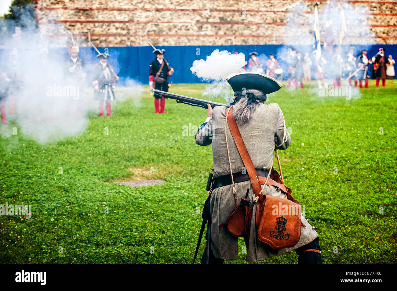 Turin, Italy. 7th Sep, 2014. reenactment of the siege of Turin in 1706 ...