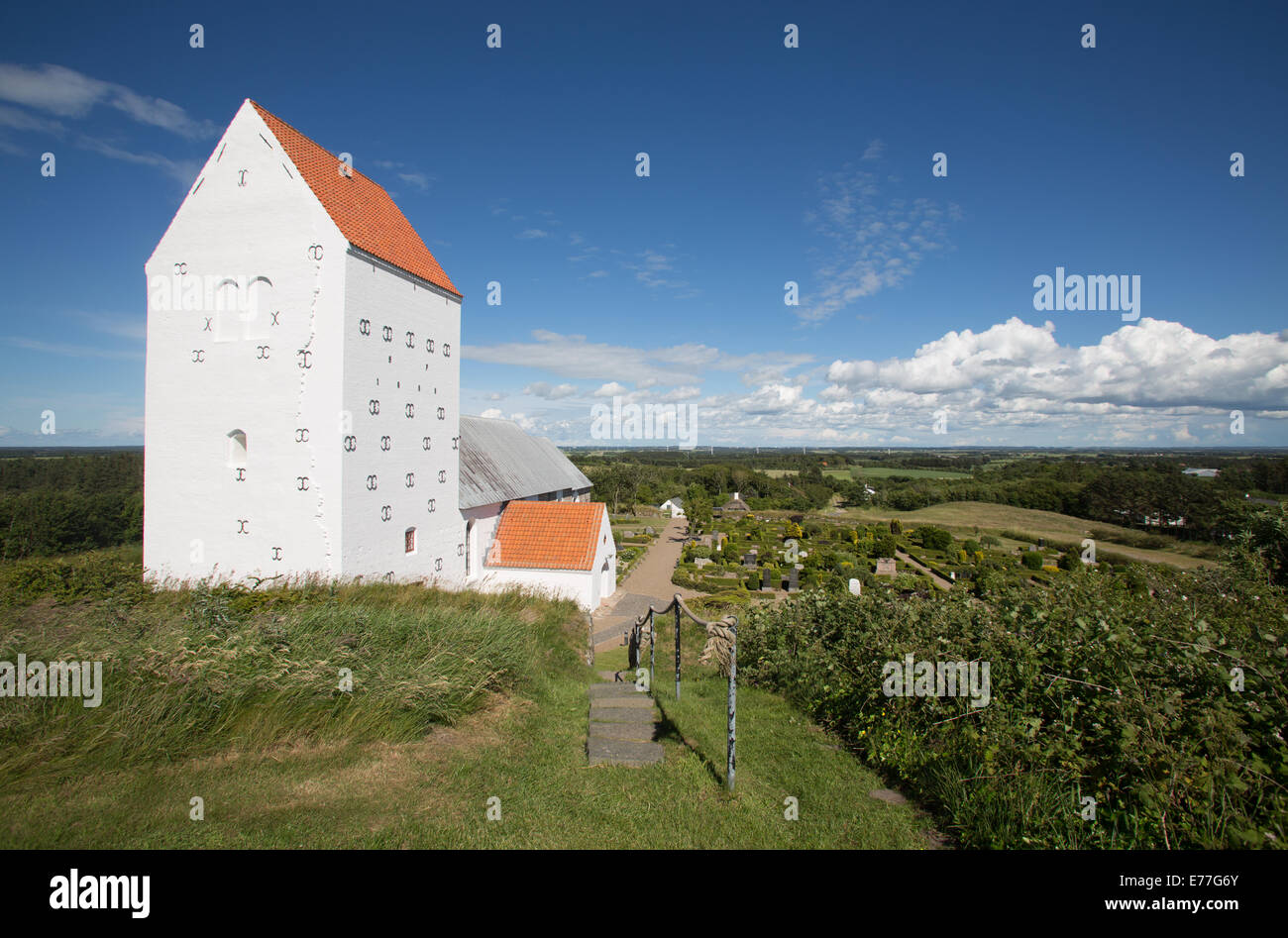 Vennebjerg Church, Vendsyssel, North Jutland, Denmark. Built in 1150 ...