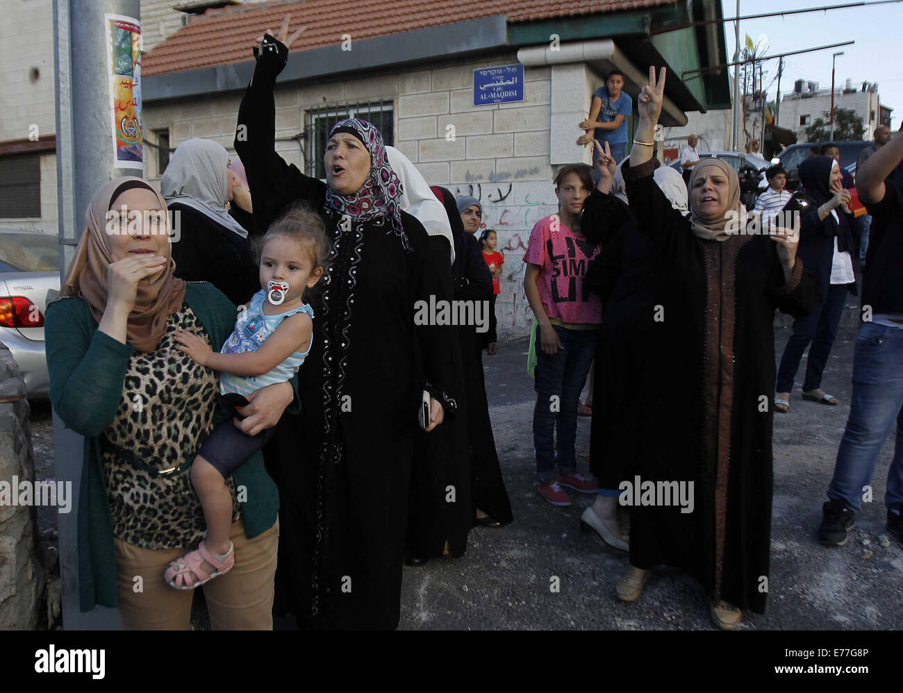 Jerusalem, Jerusalem, Palestinian Territory. 8th Sep, 2014. Palestinian ...
