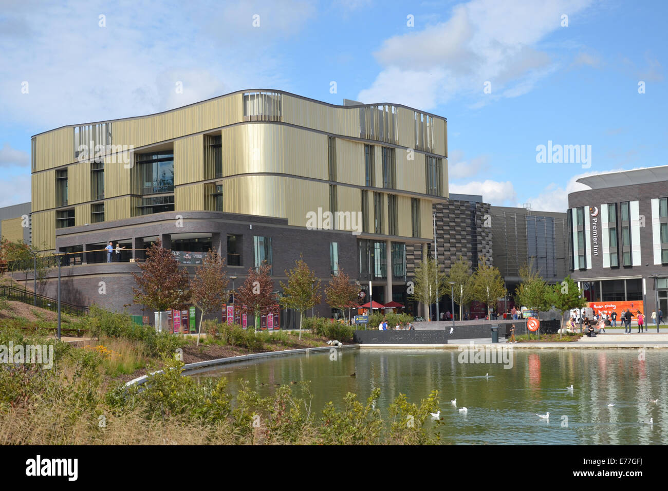 The Library at the Southwater redevelopment area at Telford in England ...