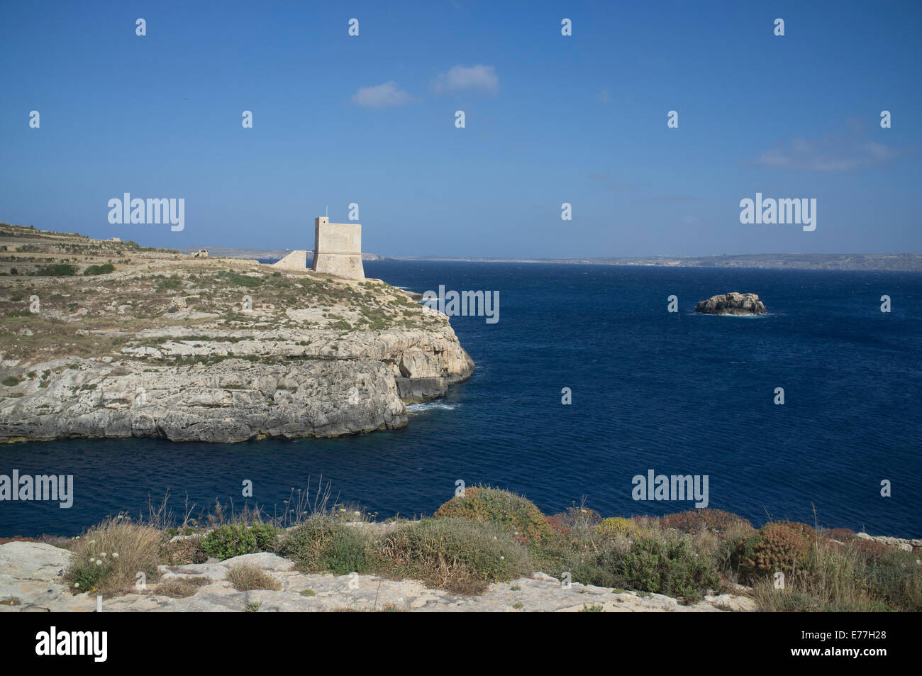 General view of Gozo coastline in the Mediterranean Sea Stock Photo - Alamy