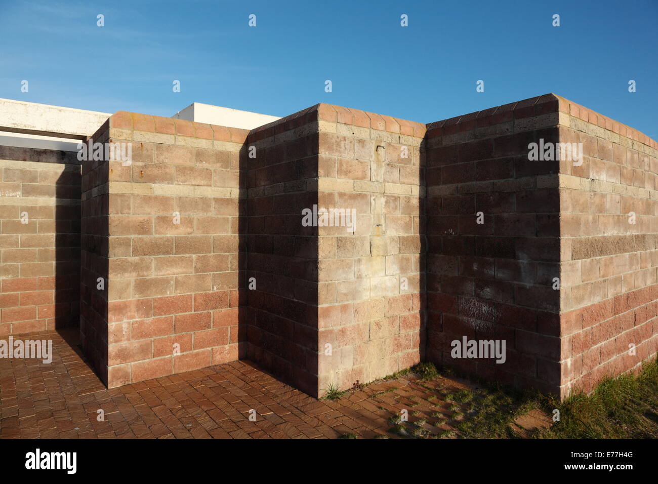 Angular walls at Silwerstroom municipal resort, West Coast, Western ...