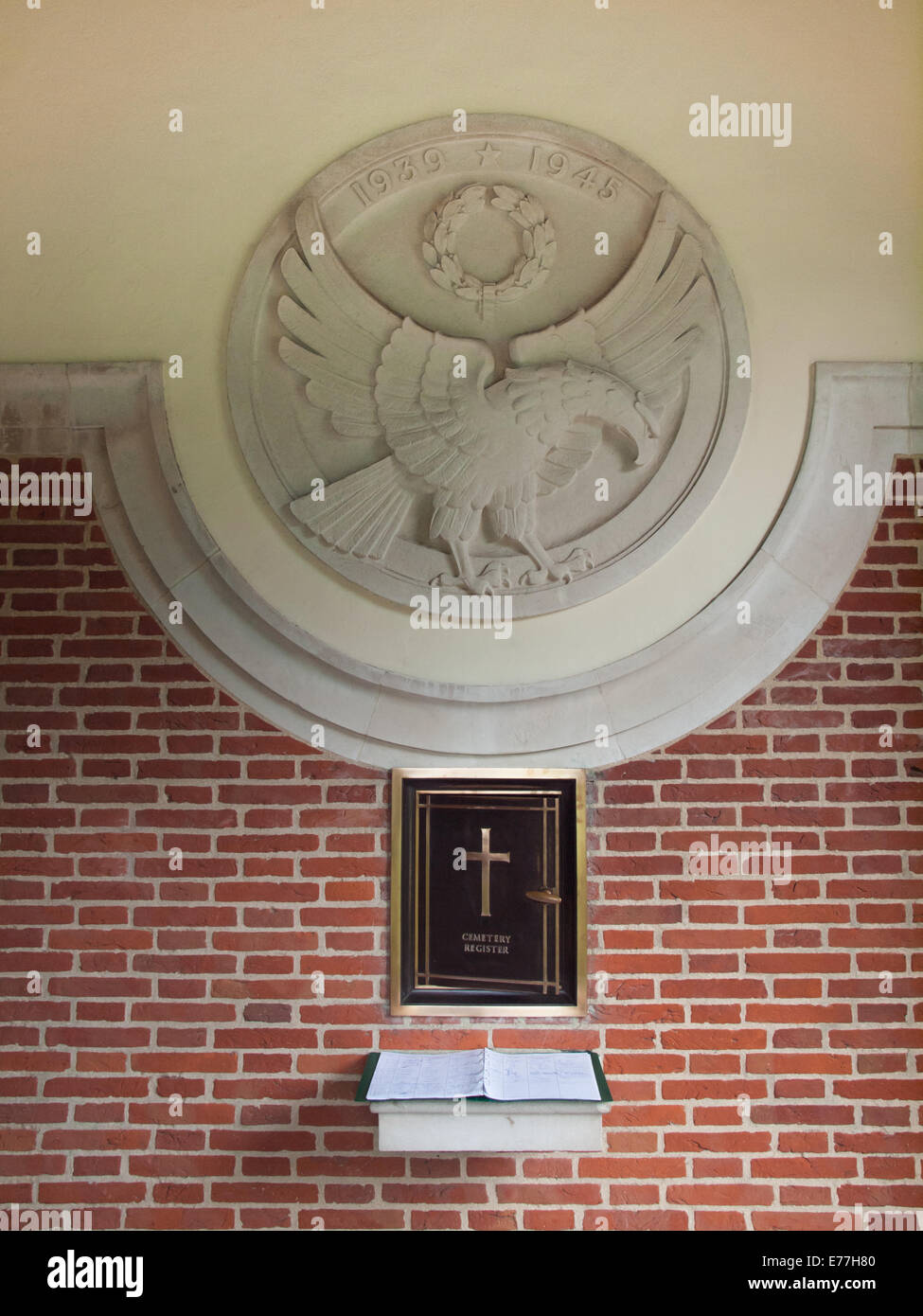 war dead register at the entrance to the allied war cemetary oosterbeek ...