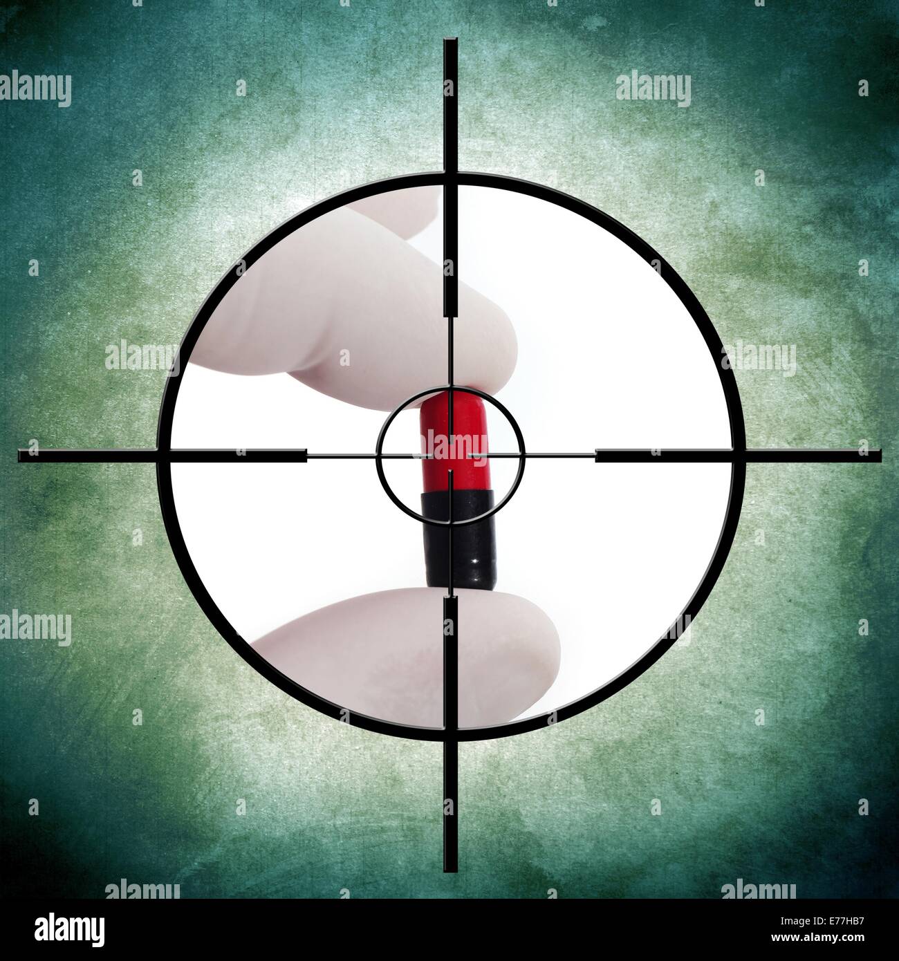 Pills target concept Stock Photo - Alamy