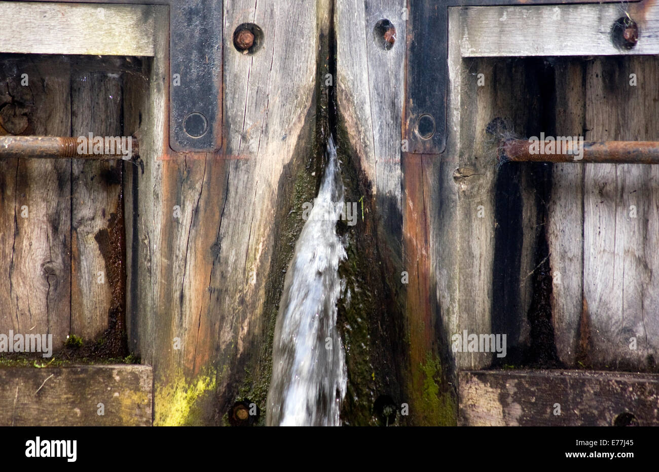 Leaking Lock Gate Stock Photo - Alamy