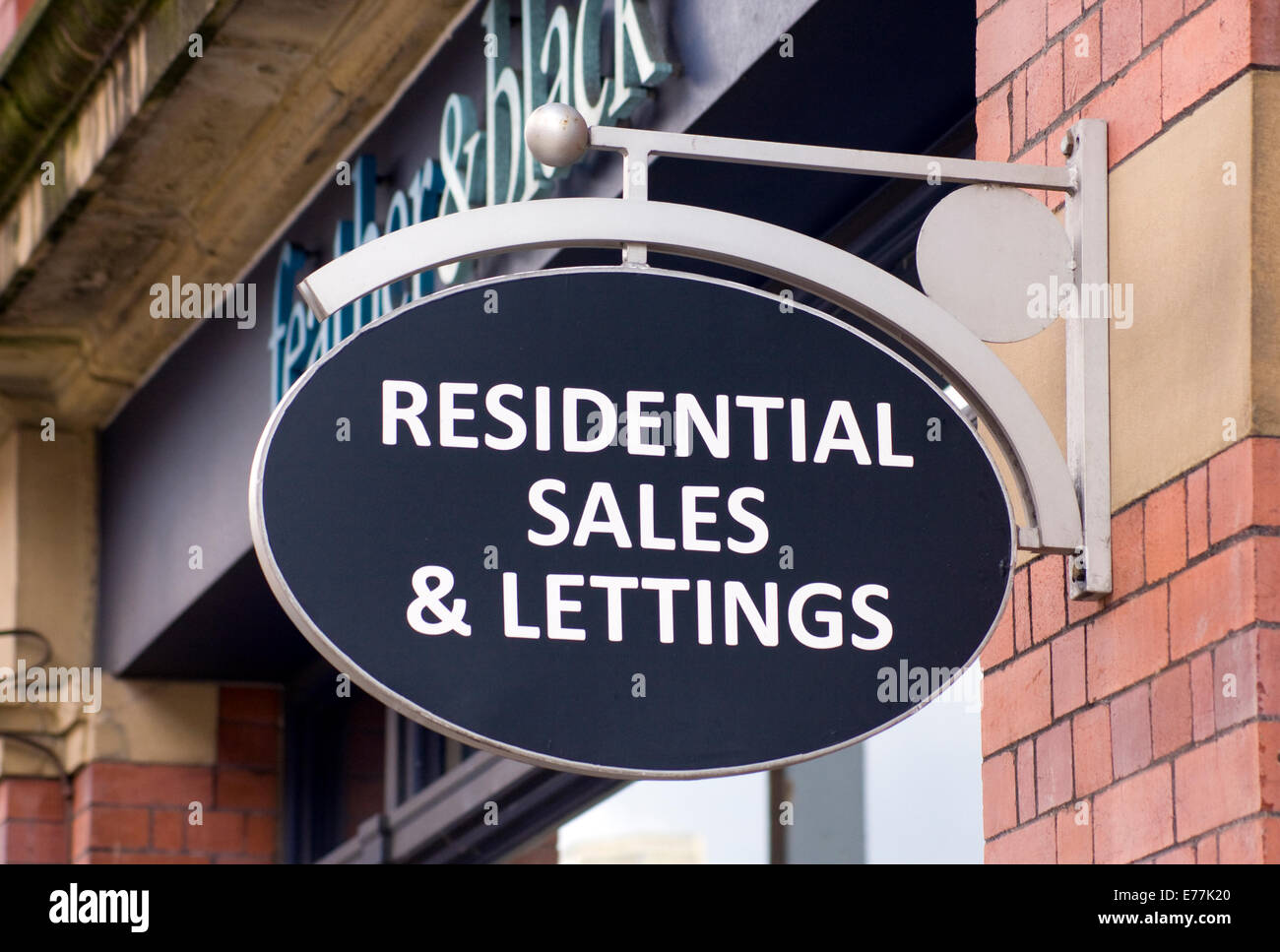 Estate Agents Sign Manchester Stock Photo - Alamy