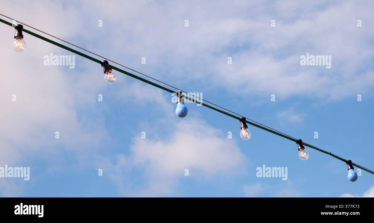 Light bulbs blue sky hi-res stock photography and images - Alamy
