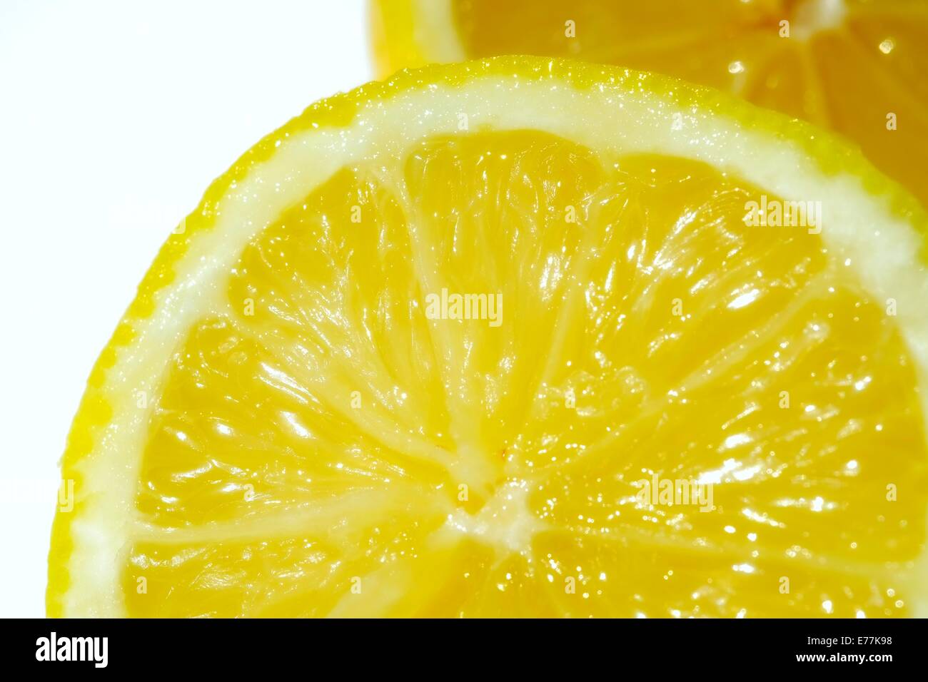 Slices fresh lemon citrus fruit hi-res stock photography and images - Alamy