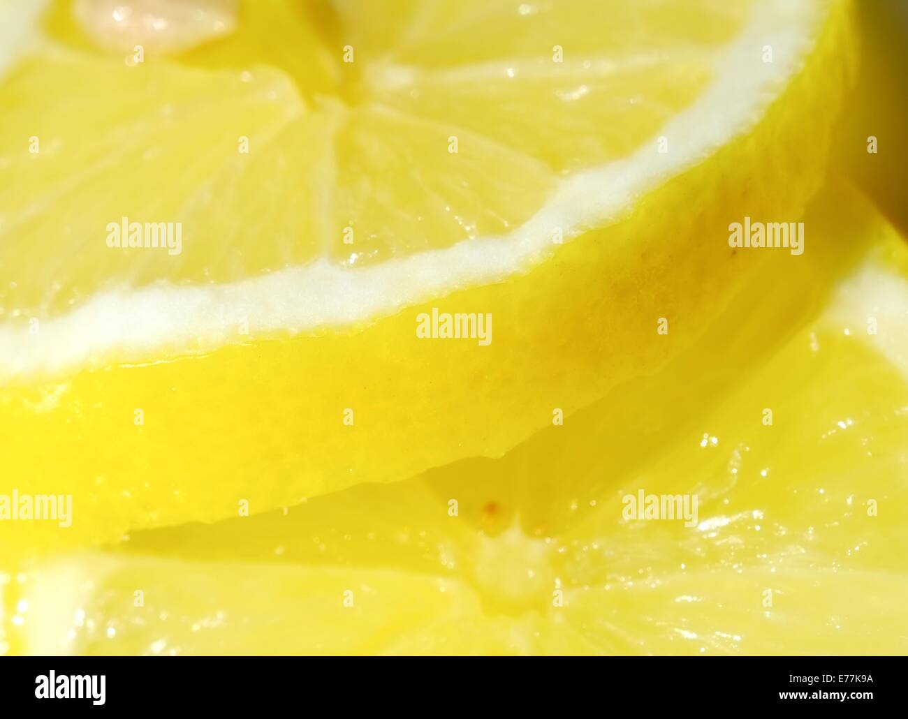 Slices of lemon citrus fruit Stock Photo - Alamy