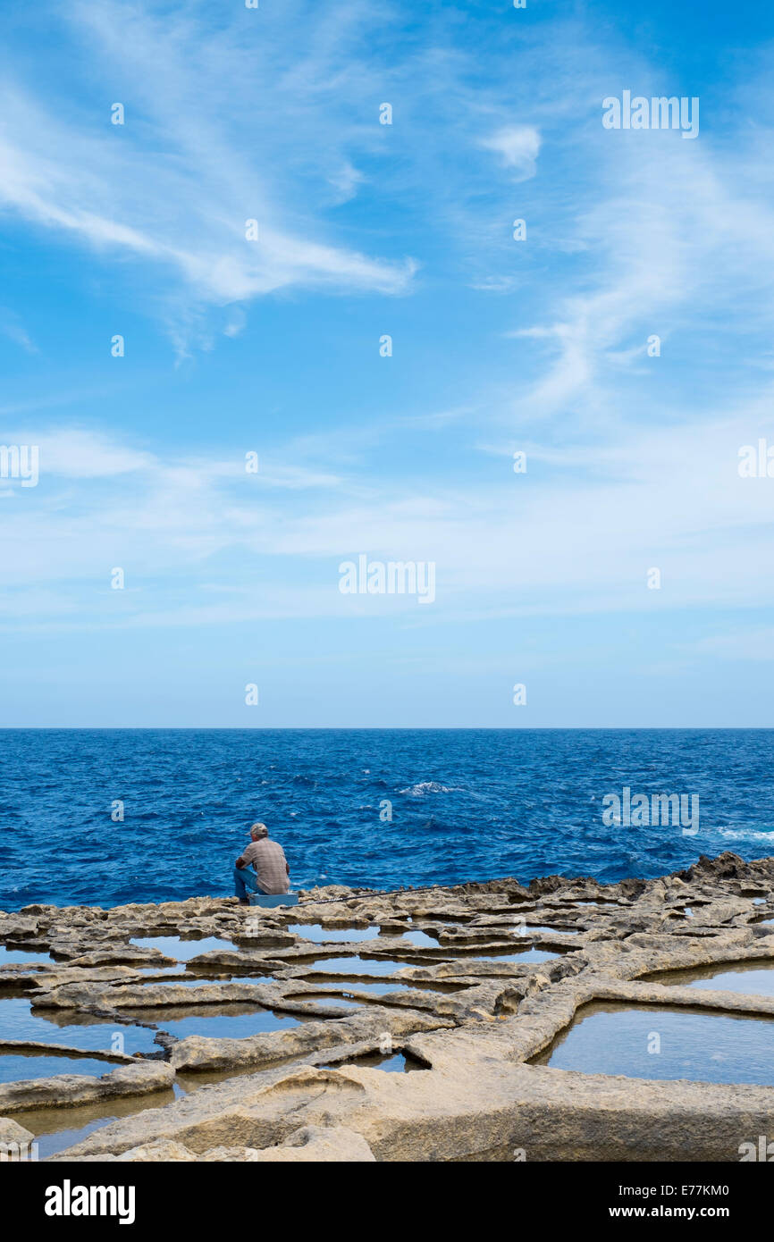 Salt pans gozo island hi-res stock photography and images - Alamy