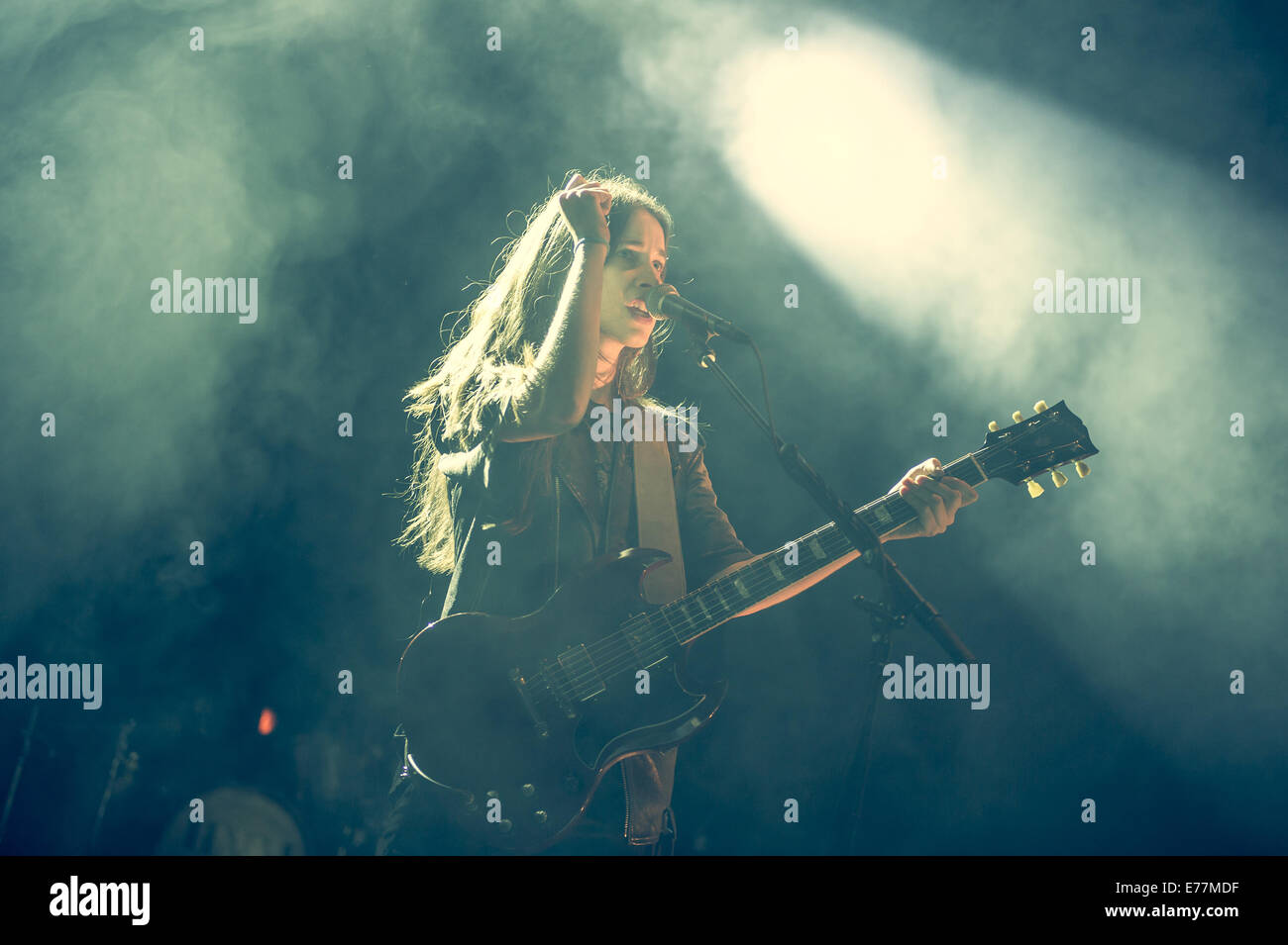 American rock band Haim performing live on stage at the Brixton Academy ...