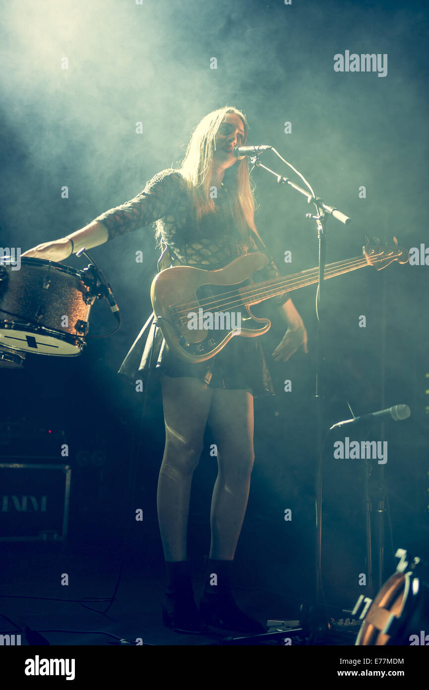 American rock band Haim performing live on stage at the Brixton Academy ...