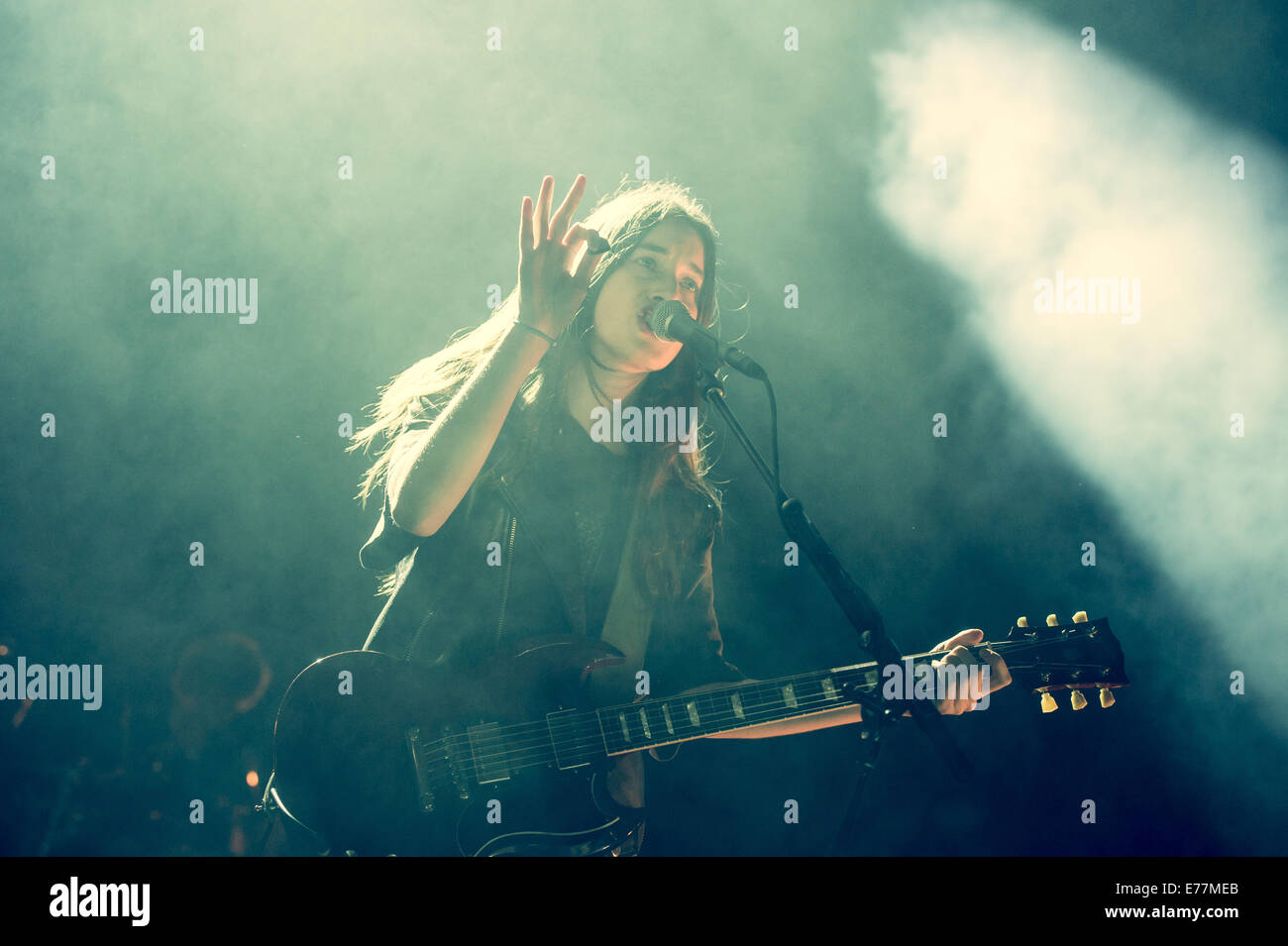 American rock band Haim performing live on stage at the Brixton Academy ...