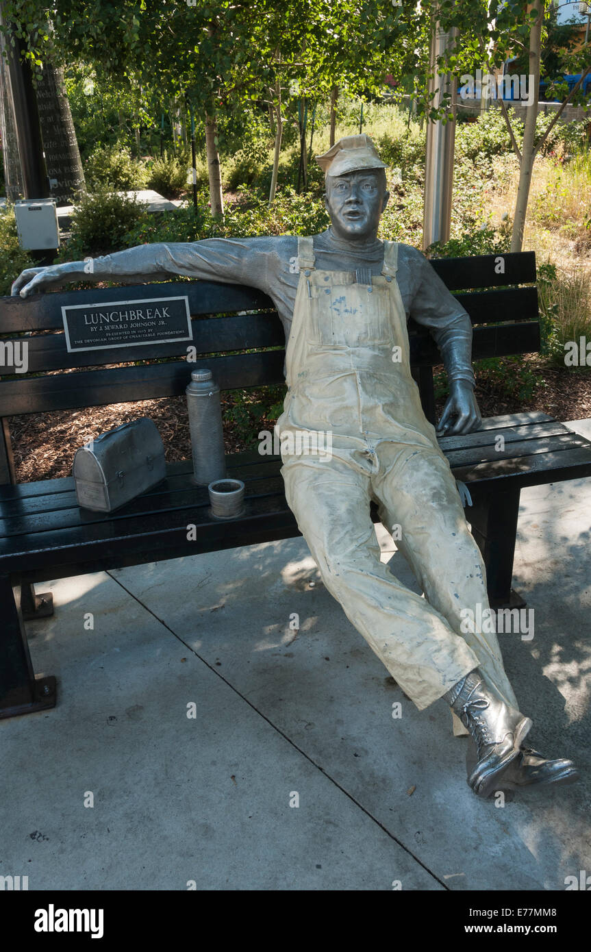 Statue square edmonton alberta sculpture hi-res stock photography and ...