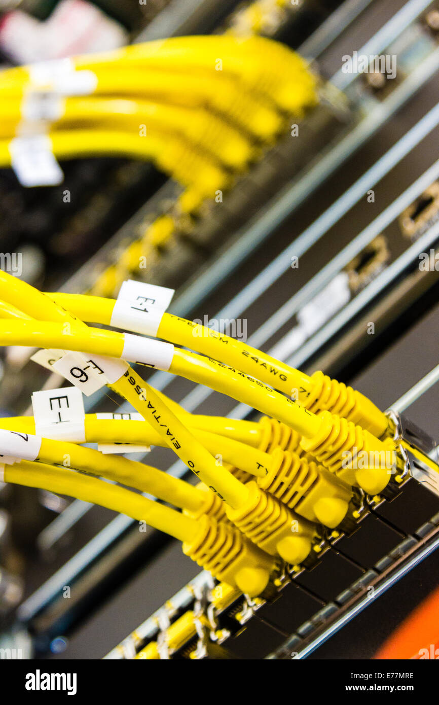 Computer network cables hi-res stock photography and images - Alamy