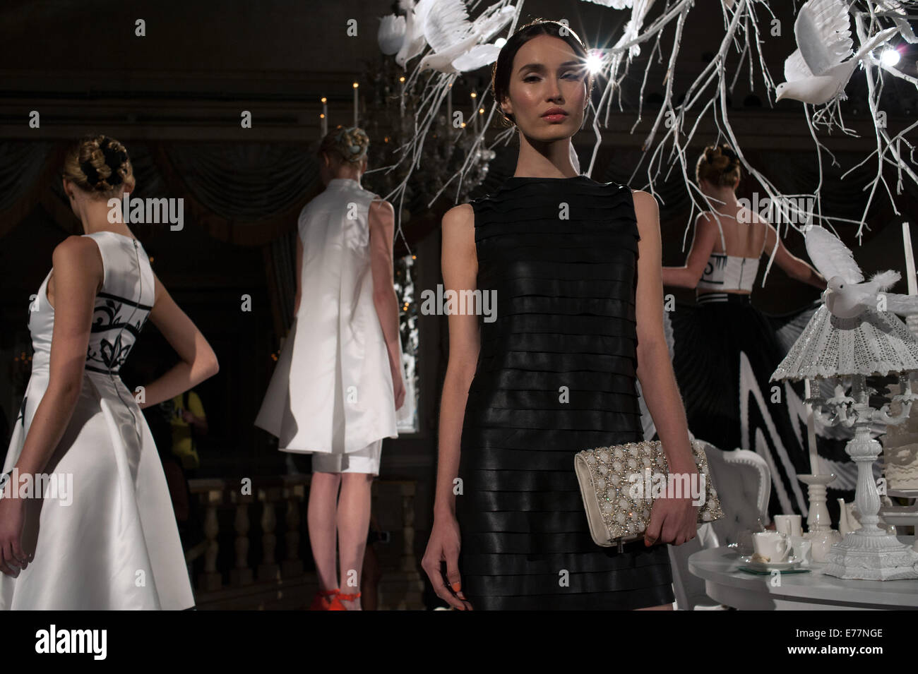New York, New York, USA. 8th Sep, 2014. Models posing at the ALICE AND ...