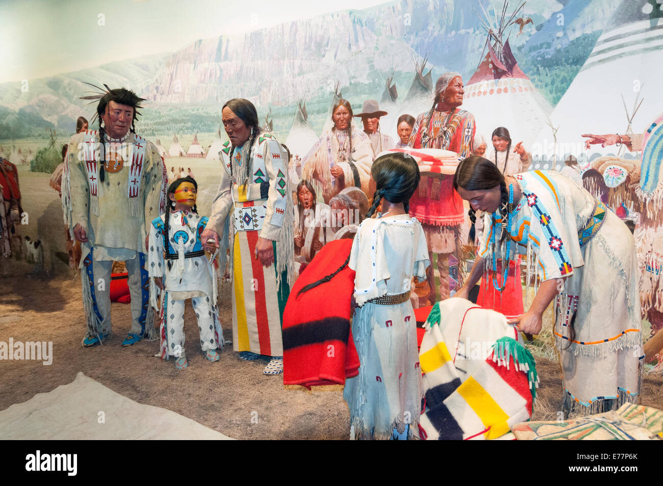 Elk203-5282 Canada, Alberta, Edmonton, Royal Alberta Museum, Indian ...