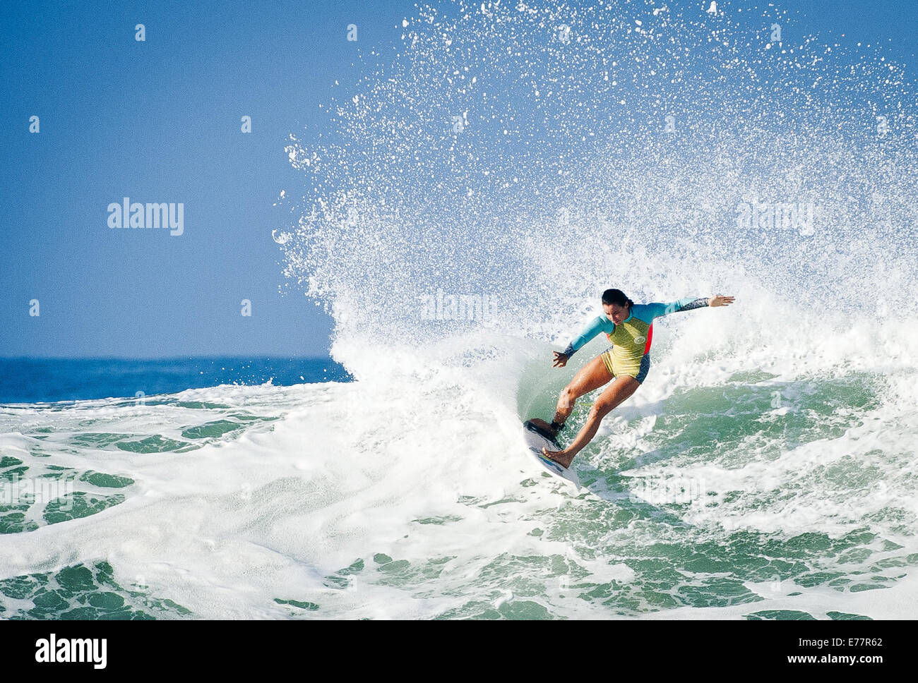 San Onofre, California, USA. 6th Sep, 2014. Female professional surfer ...