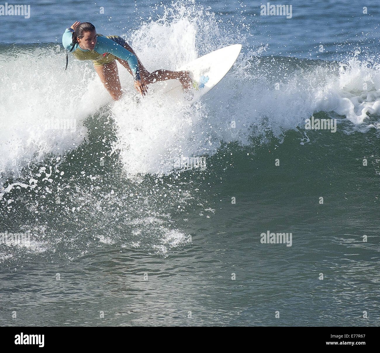 San Onofre, California, USA. 6th Sep, 2014. Female professional surfer ...