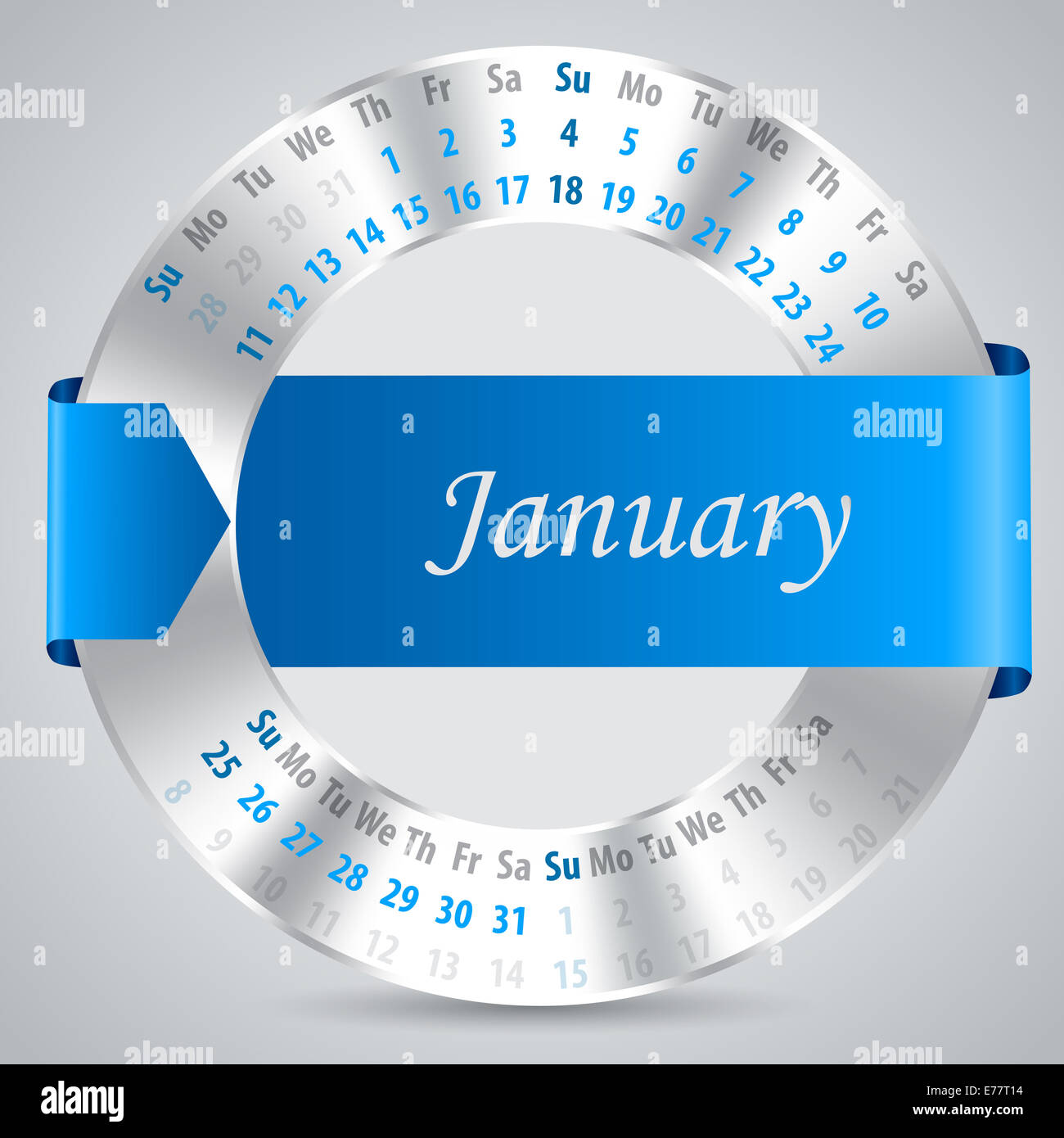 Month calendar january hi-res stock photography and images - Alamy