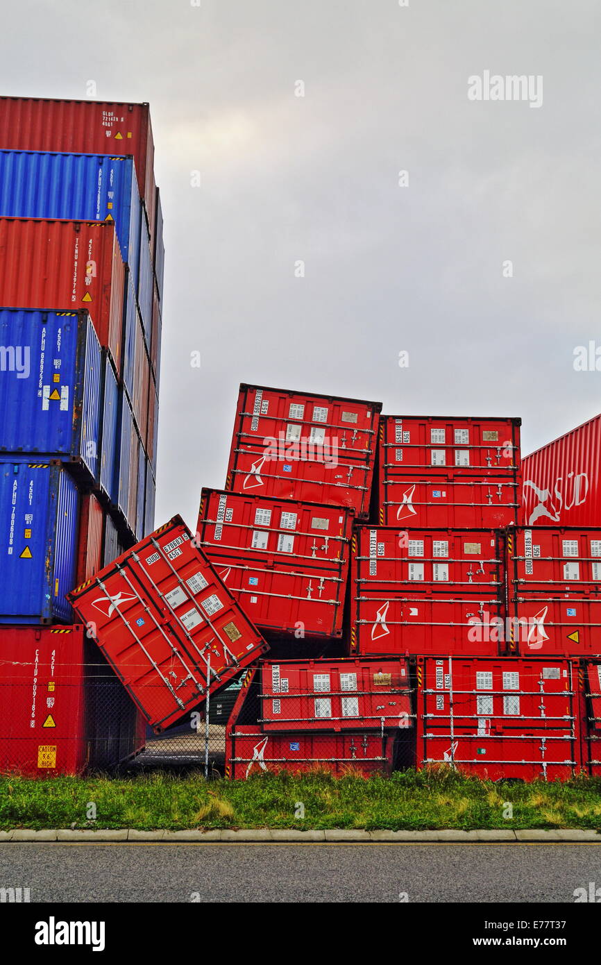 Toppled containers hi-res stock photography and images - Alamy