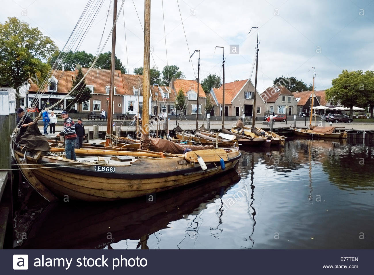 Traditional Dutch Fishing Boats In High Resolution Stock Photography ...