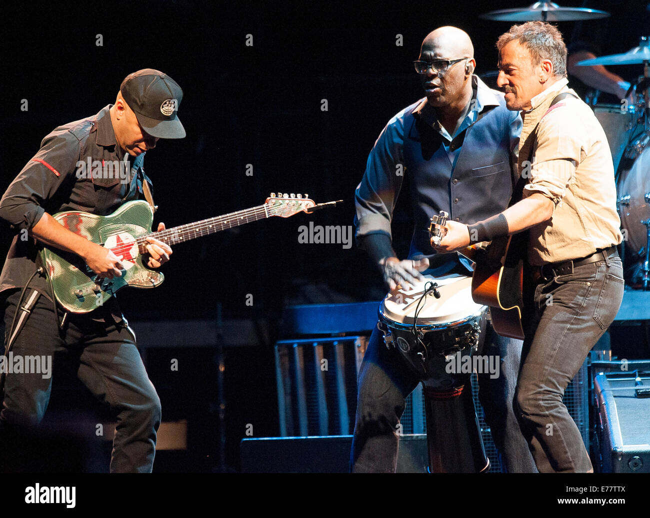 Apr. 24, 2014 - Raleigh, North Carolina; USA - (L-R) Musician BRUCE ...