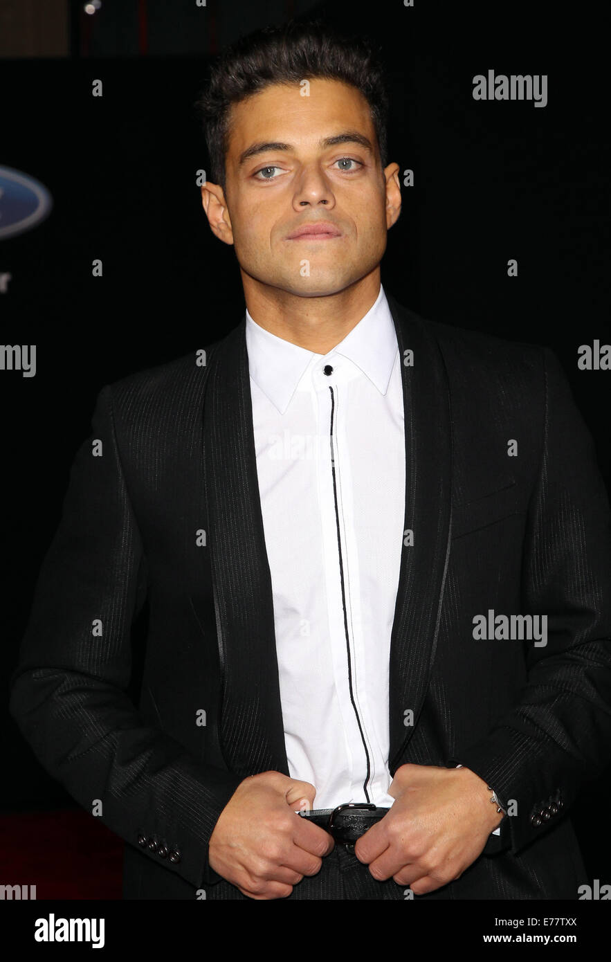 Premiere Of DreamWorks Pictures' "Need For Speed" Featuring: Rami Malek ...