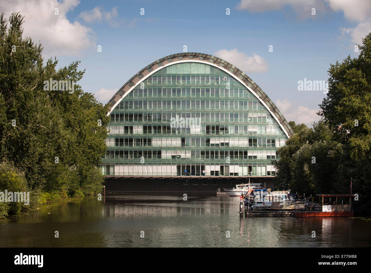 Modern office building "Berliner Bogen", Hamburg, Germany Stock Photo ...