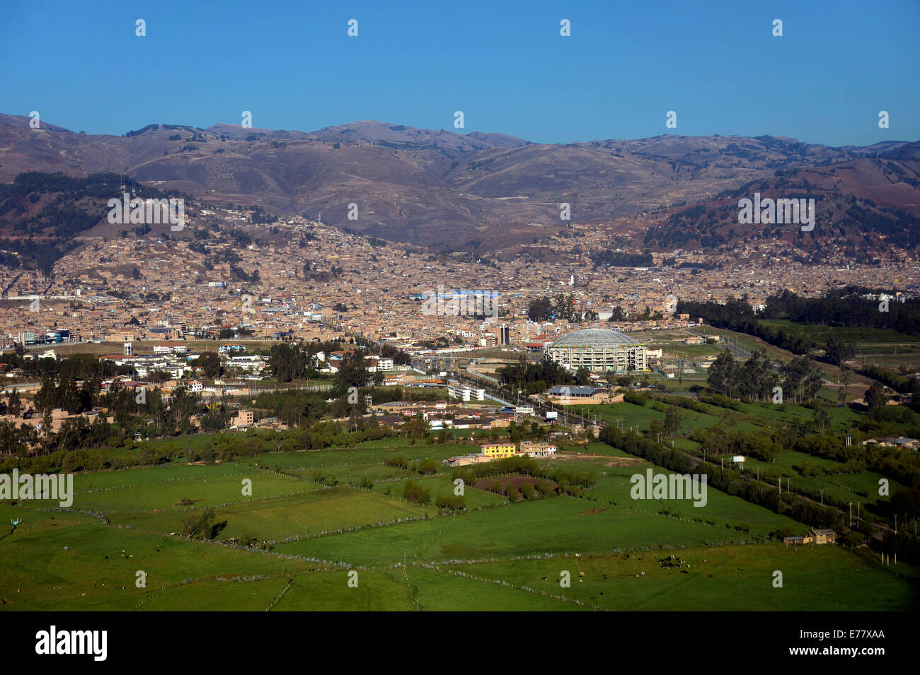 Townscape of Cajamarca, Cajamarca region, Peru Stock Photo - Alamy