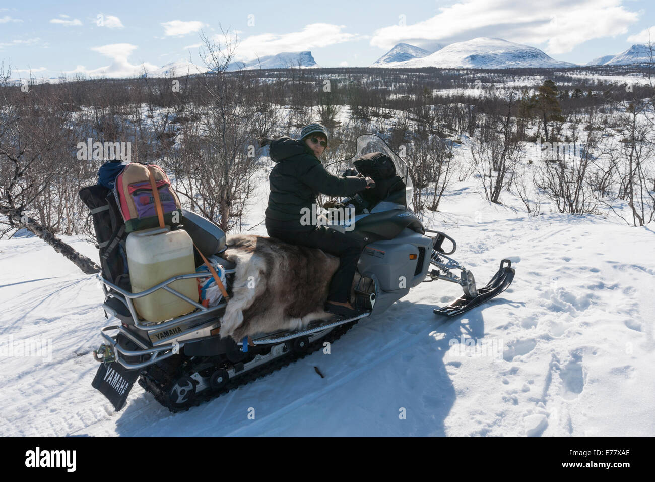 Snowmobile sweden hi-res stock photography and images - Alamy