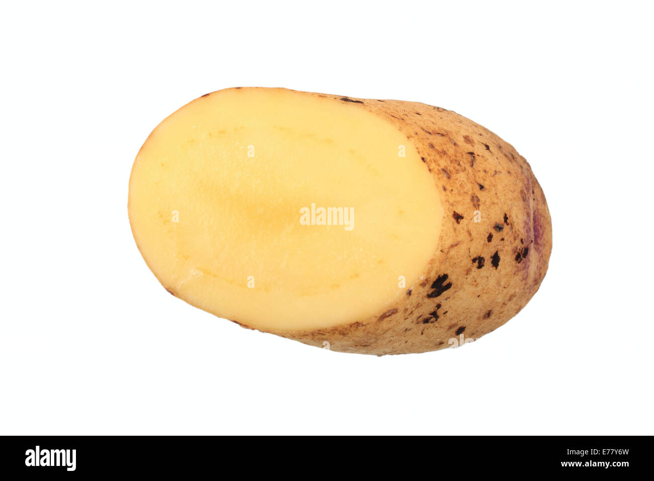 Potato Cut In Half Man Ironing Clipart