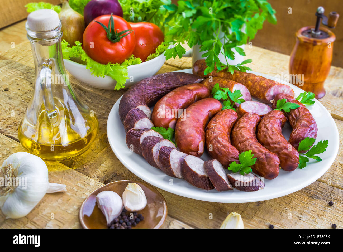 Country sausage hi-res stock photography and images - Alamy