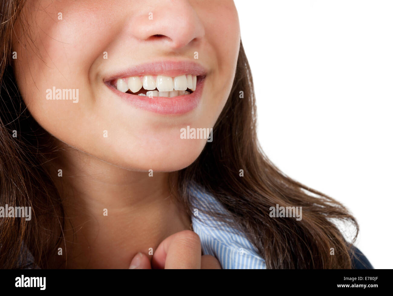 portrait of cute woman, face detail Stock Photo - Alamy