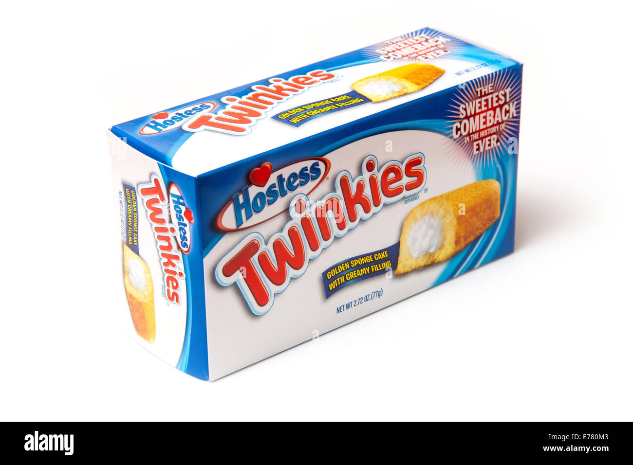 Twinkies golden sponge cake with creamy filling hi-res stock ...