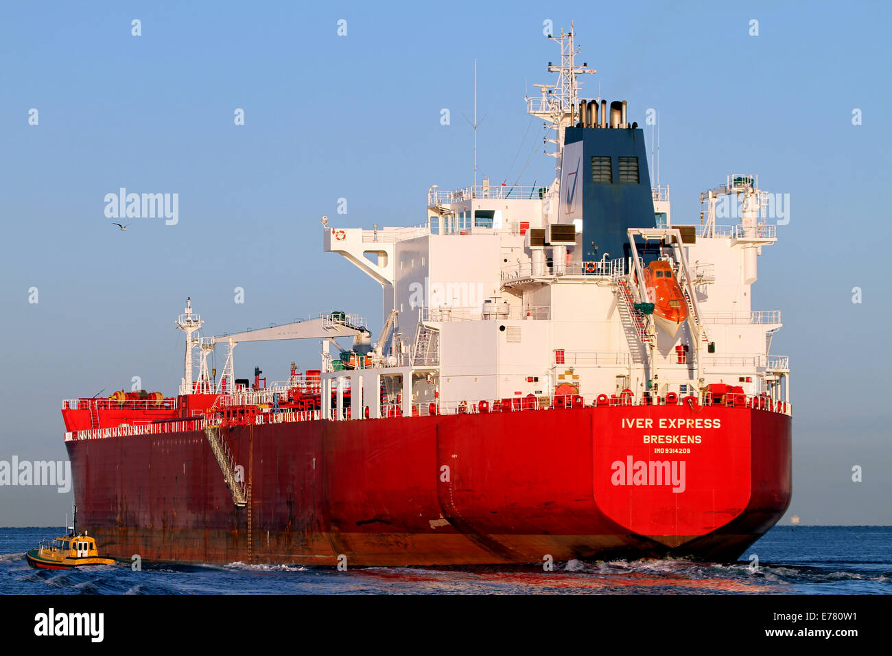 The Iver Express departing harbour in Adelaide Australia Stock Photo ...