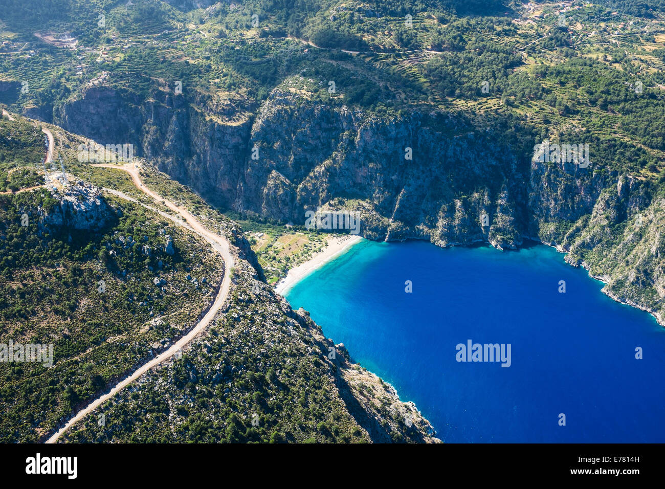 Butterfly Valley near Fethiye at the foothill of Babadag mountain ...