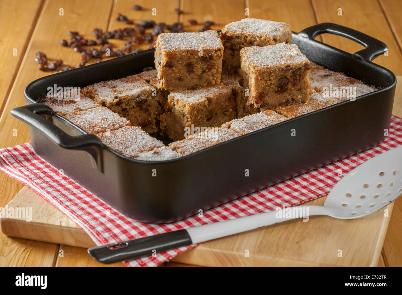Traditional British bread pudding Stock Photo - Alamy