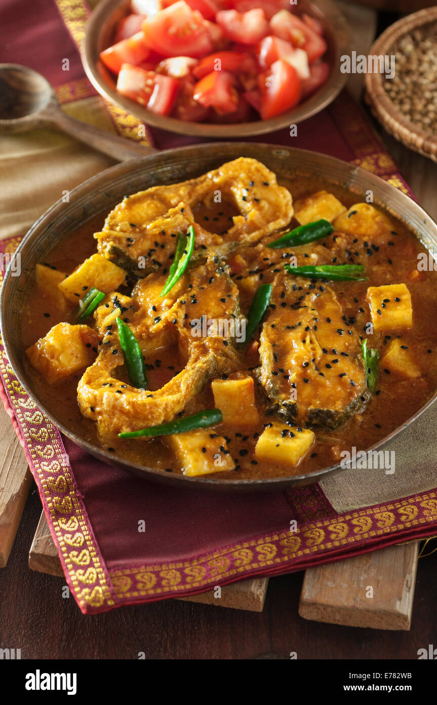 Macher Jhol. Popular fish curry Bengal India Stock Photo - Alamy
