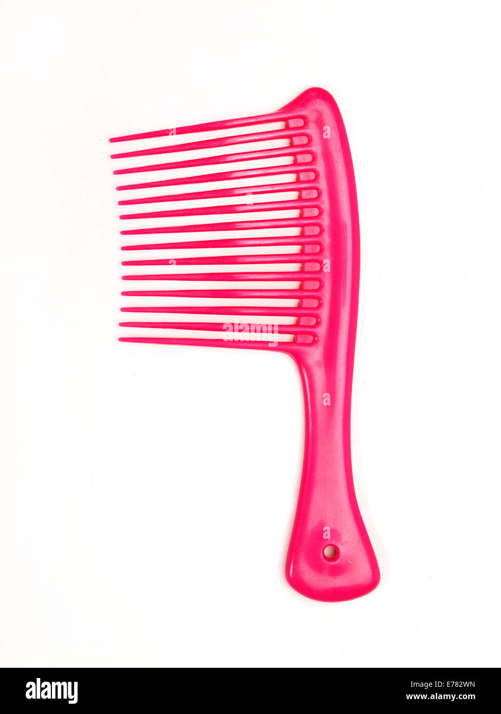 Pink detangling comb Stock Photo - Alamy