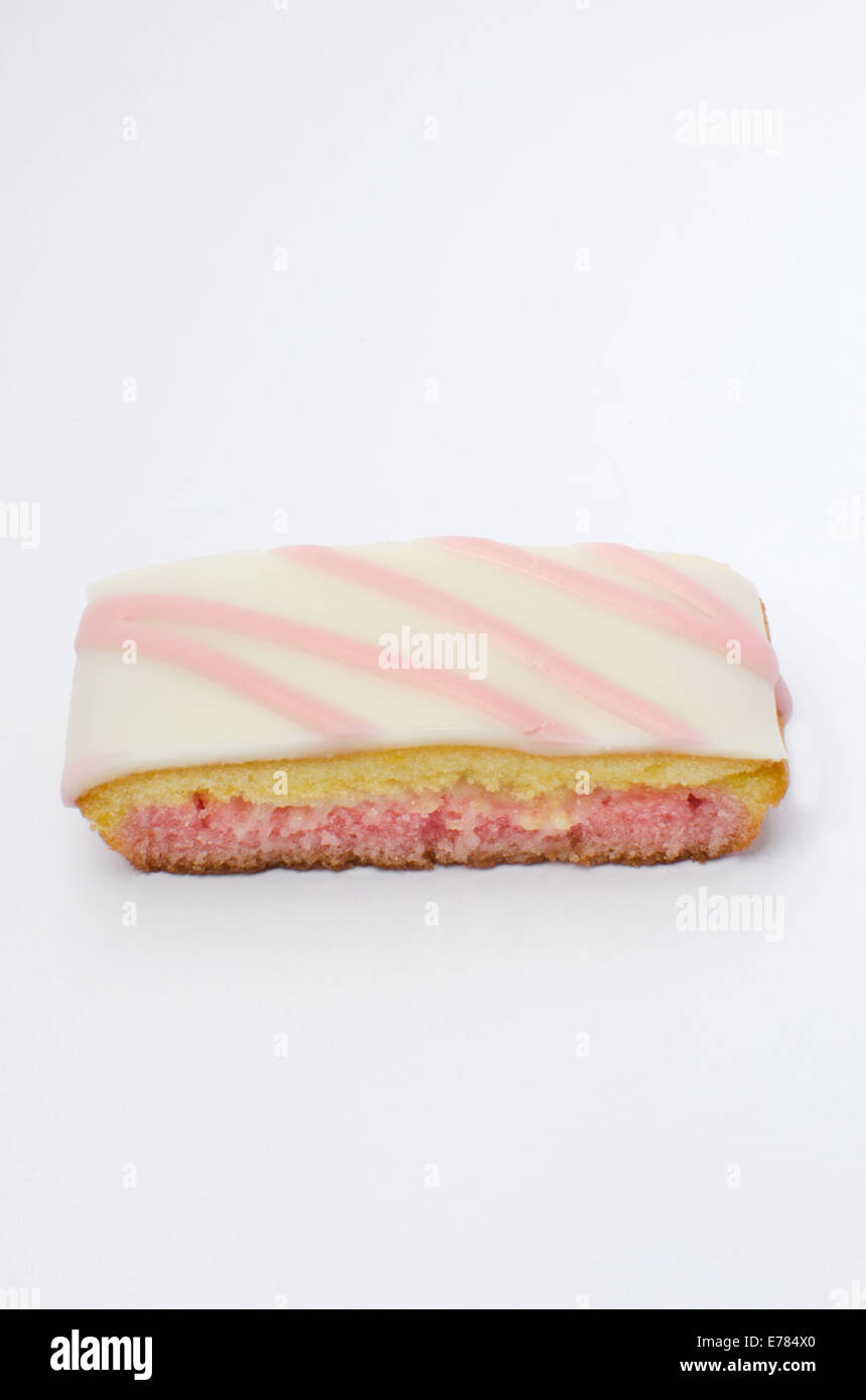 Angel slice cake on white background Stock Photo - Alamy