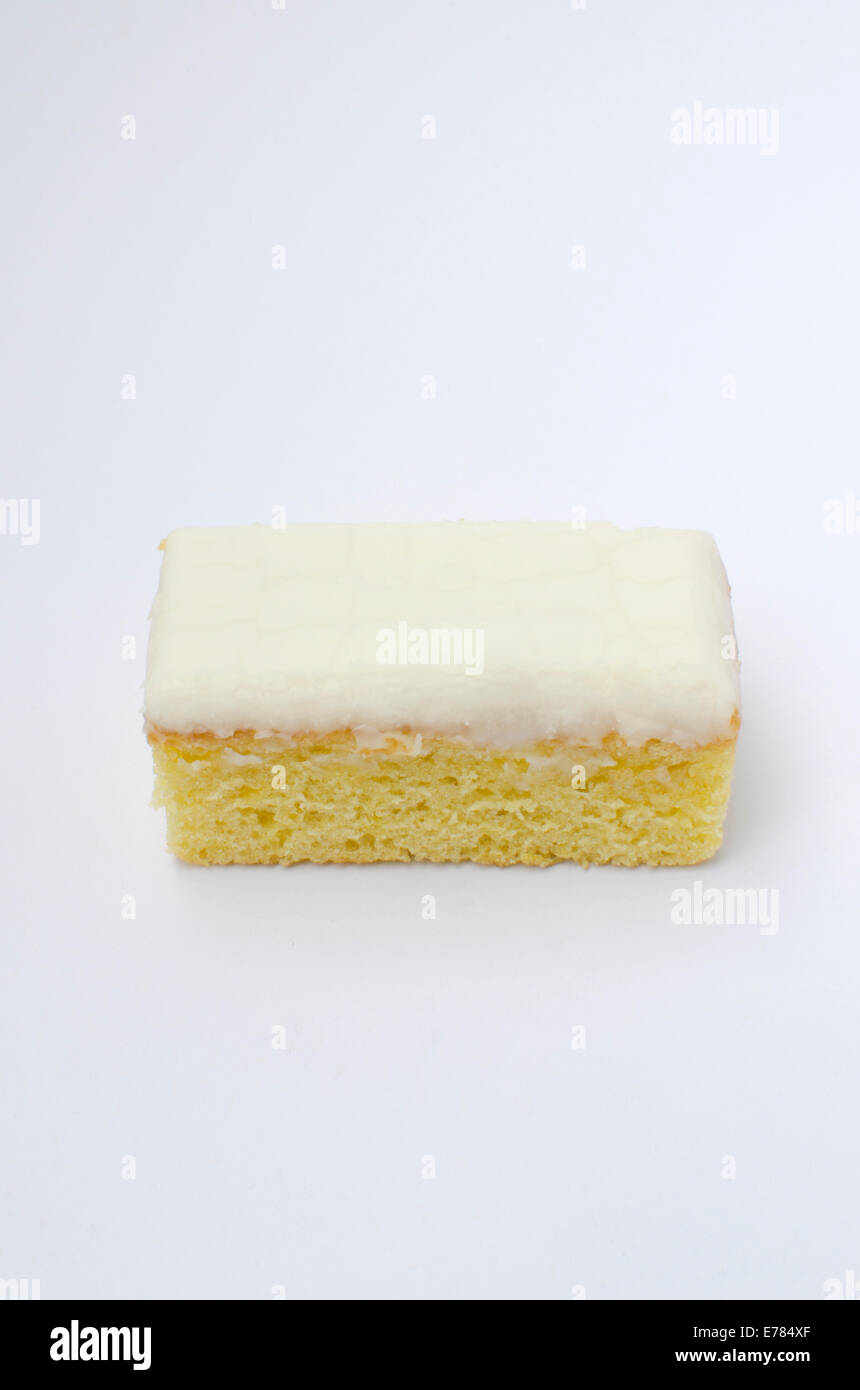 Lemon slice cake on white background Stock Photo - Alamy