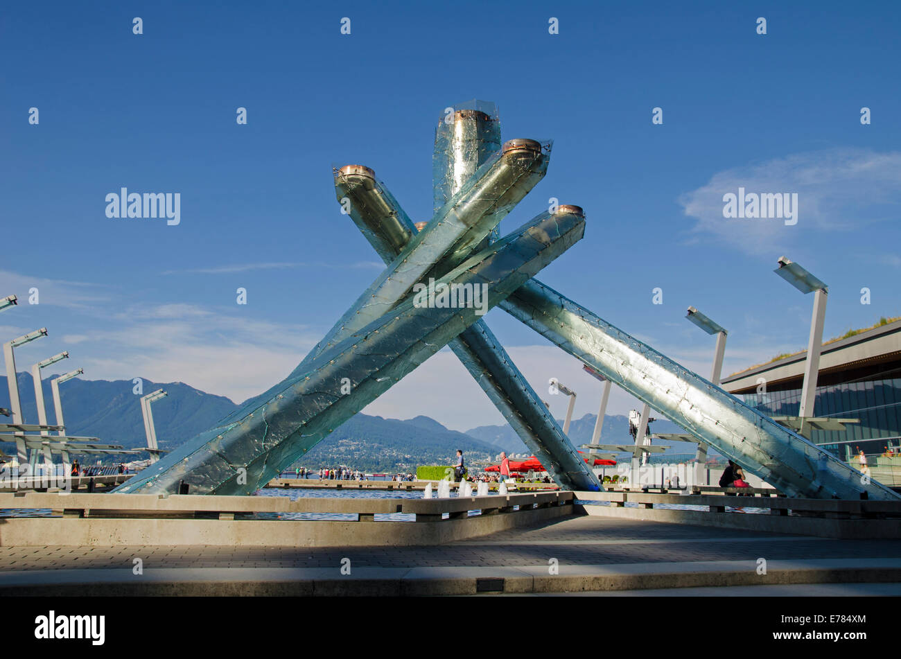 Vancouver Olympic cauldron torch Stock Photo - Alamy
