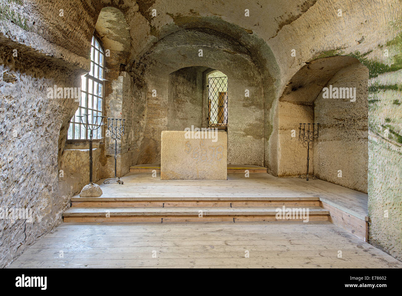 Chapel in Sloup Castle in North Bohemia Stock Photo - Alamy