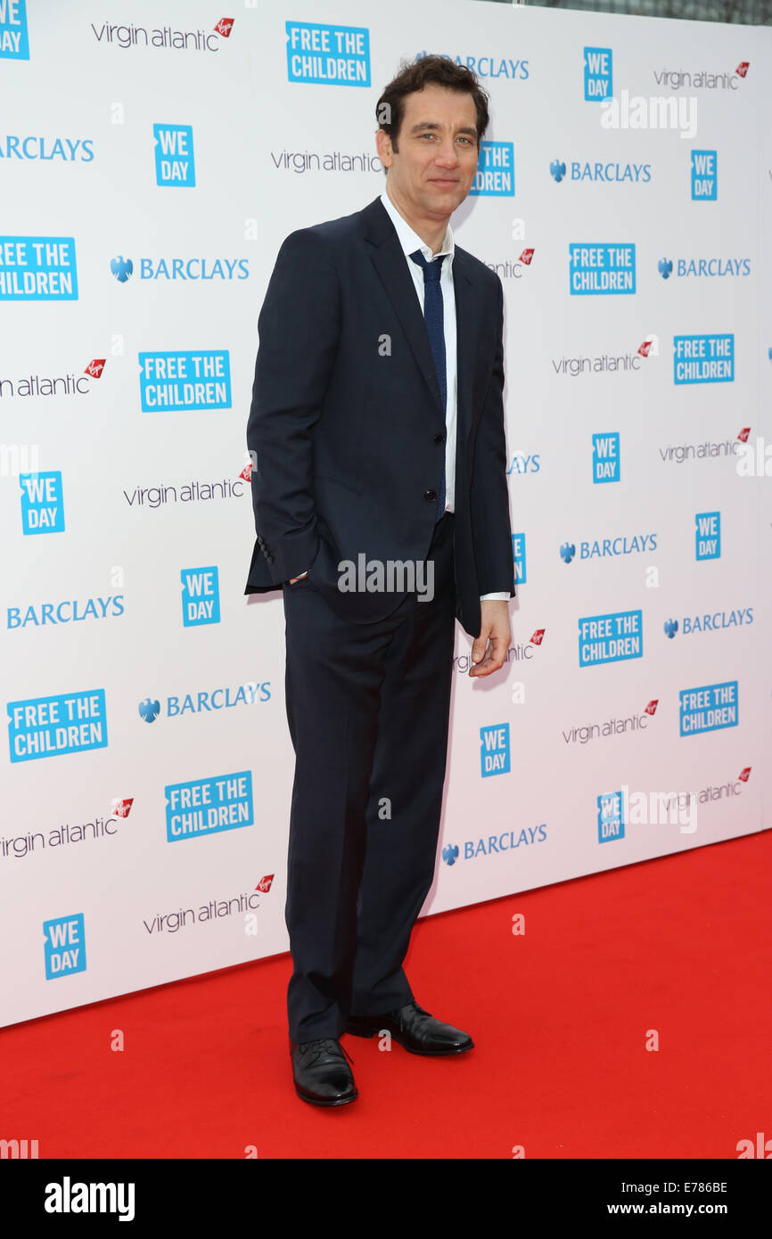 'WE day UK' held at Wembley Arena - Arrivals Featuring: Clive Owen ...