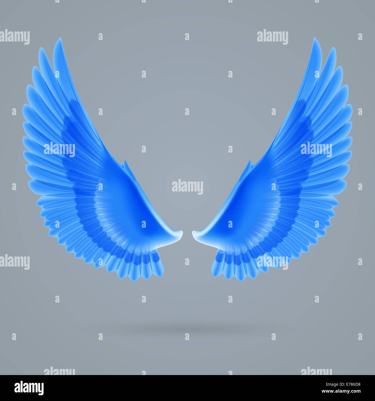 Wings with blue colour hi-res stock photography and images - Alamy