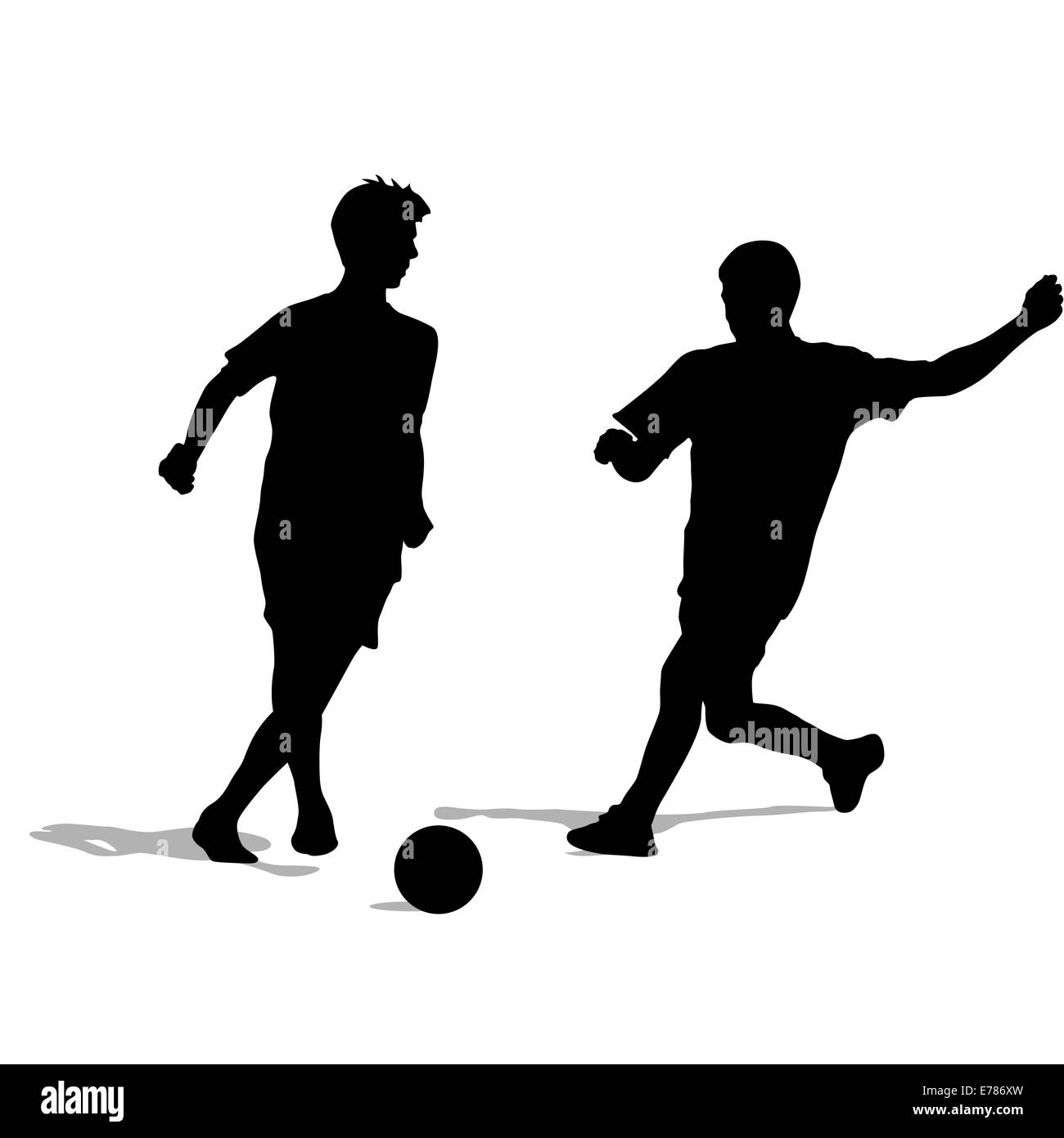 Foot ball players Black and White Stock Photos & Images - Alamy